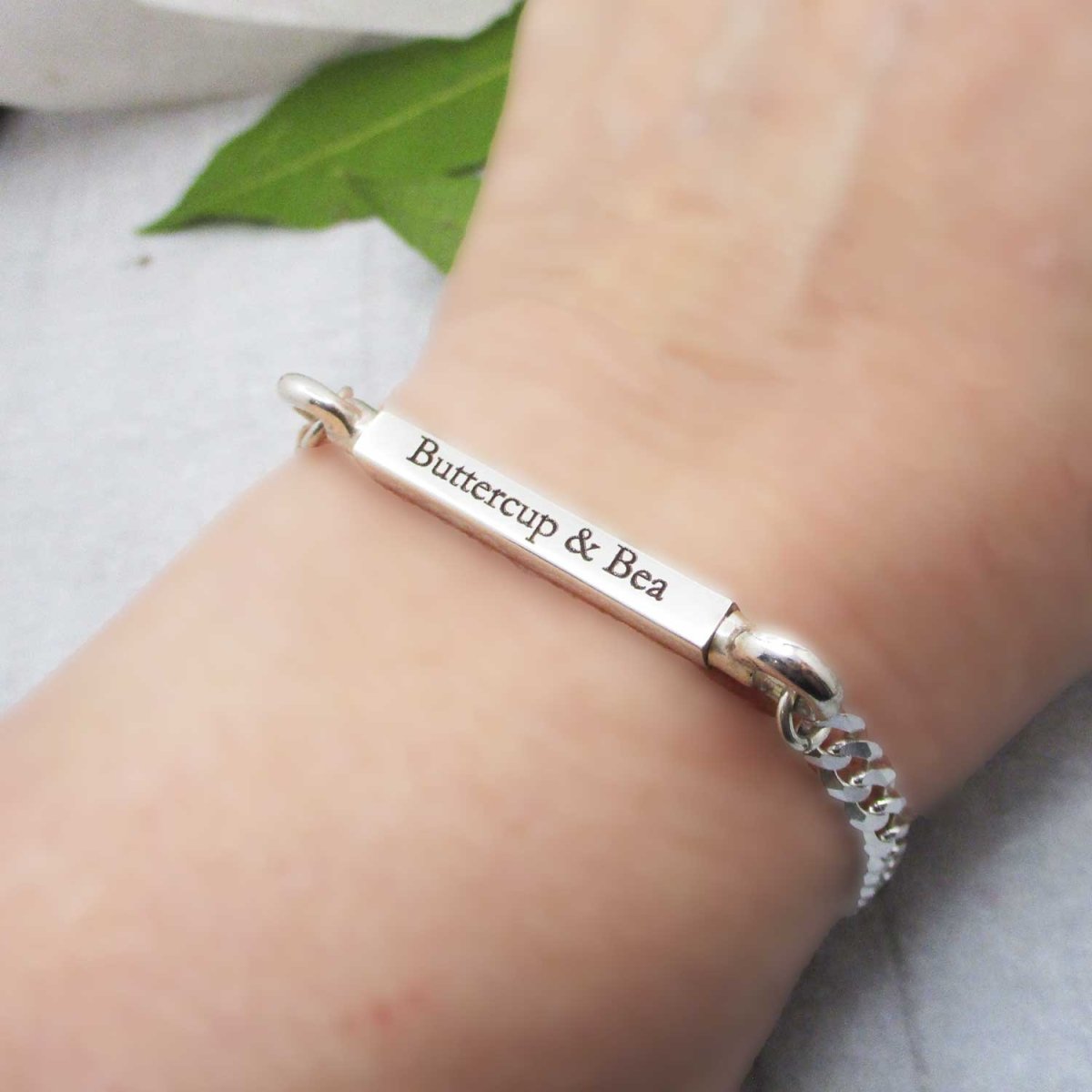 Personalized Men's or Women's Squared Urn Memorial Bracelet for Cremation Ashes or Fur. Custom ...