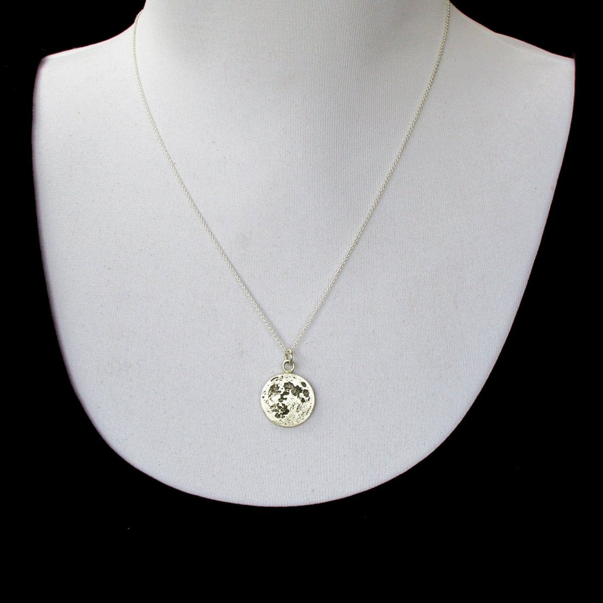 Full Moon Charm in Sterling Silver Custom Handmade Personalized and ...