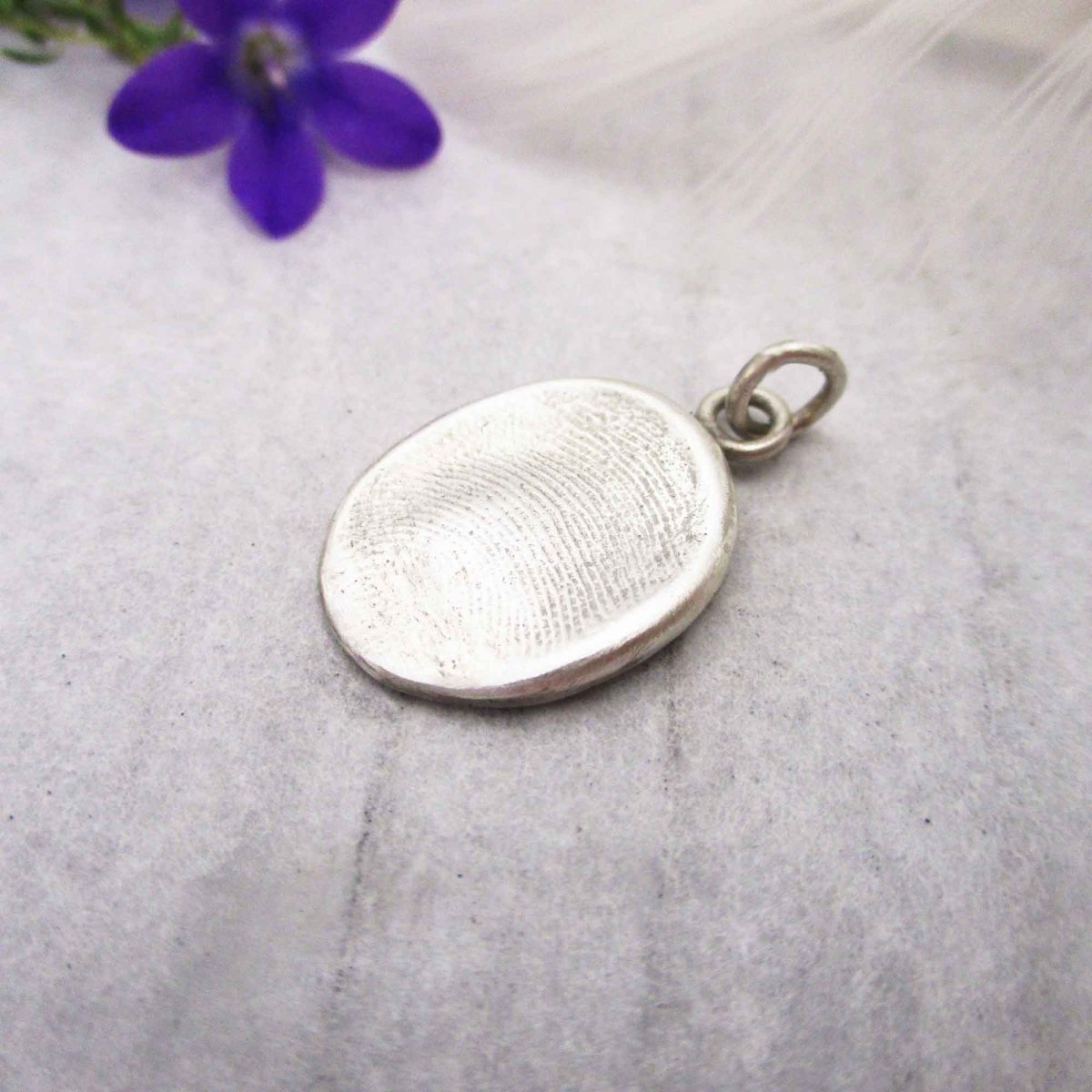 Sterling Silver Fingerprint Impression Pendant with Kit Custom Handmade ...